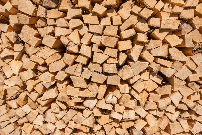 Stored Hard Wood Cut for Fire Place Stock Photo - Image of lifestyle ...