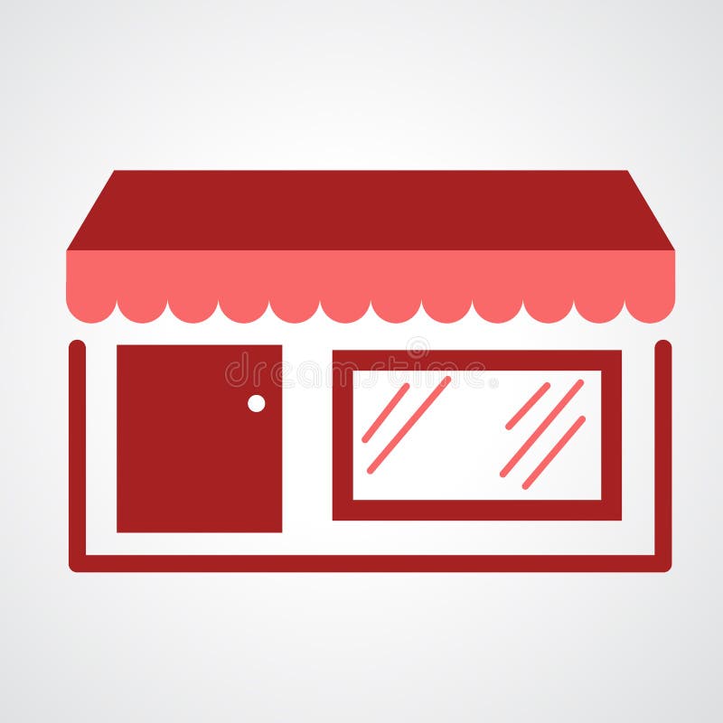 Storefront icon stock vector. Illustration of center - 38000427