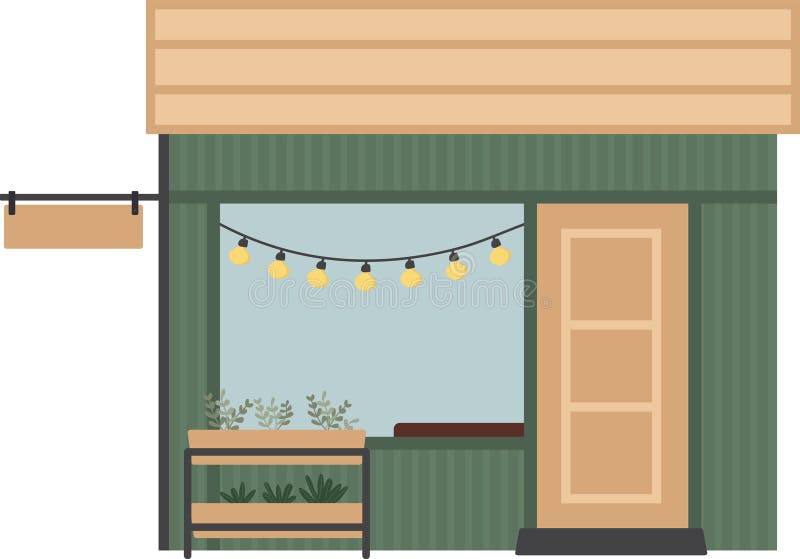 Storefront Shop Facade stock vector. Illustration of retail - 352492354