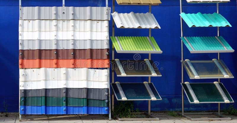 Storefront Tile Shelveswith a Lot of a Tile for Sample for Showing of a ...