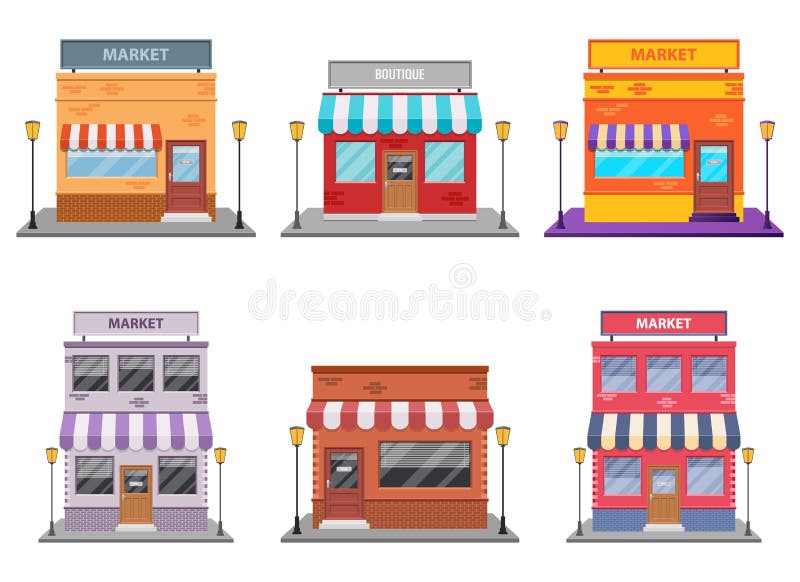 Storefront Vector Design Illustration Isolated on White Background ...