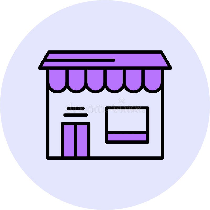 Storefront Vector Icon Design Stock Vector - Illustration of retail ...