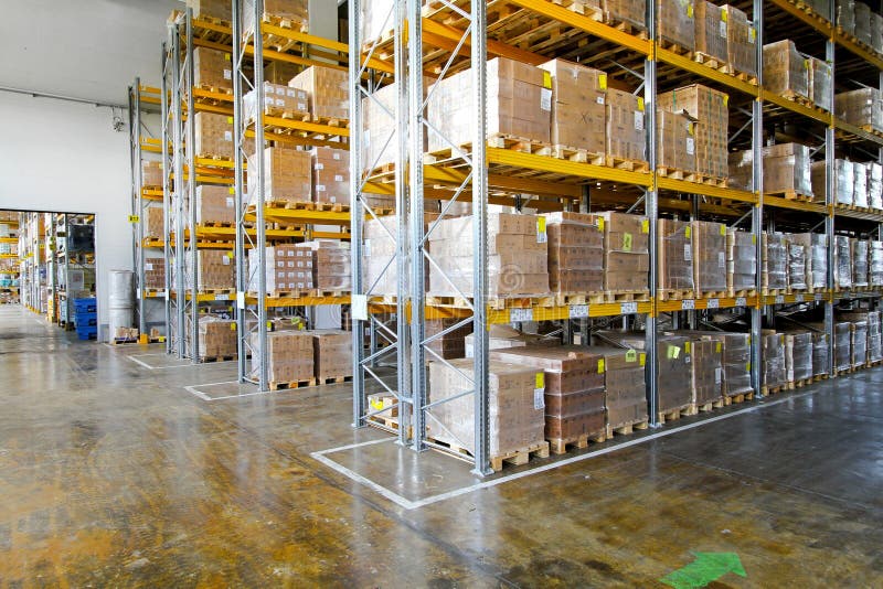 Large Warehouse Interior stock photo. Image of ware, mass - 2685970