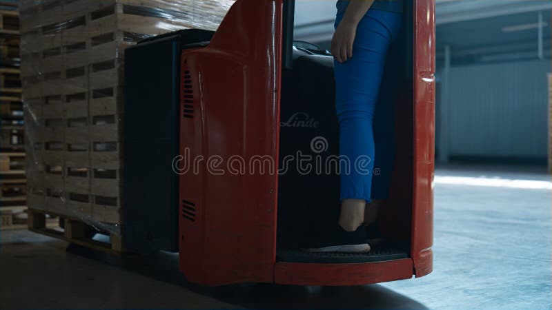 Storehouse Vehicle Moving Boxes Export Distribution Pallets Sorting ...