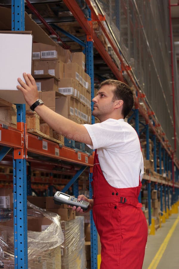 Storeroom worker stock image. Image of logistic, industry - 5716325