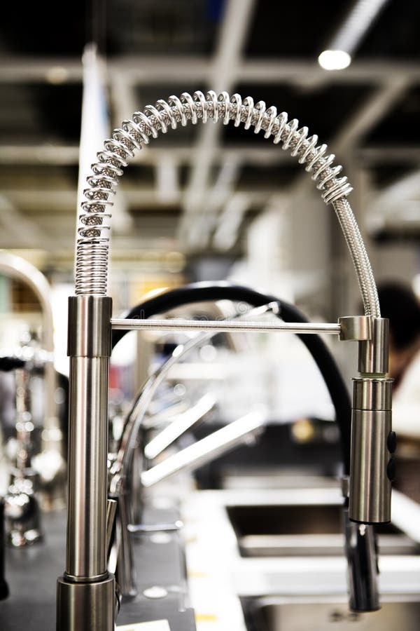 Stores, Kitchenware Display, Modeling Faucet, Stock Image - Image of ...