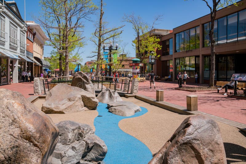 Stores on Pearl Street stock photo. Image of center - 123075696
