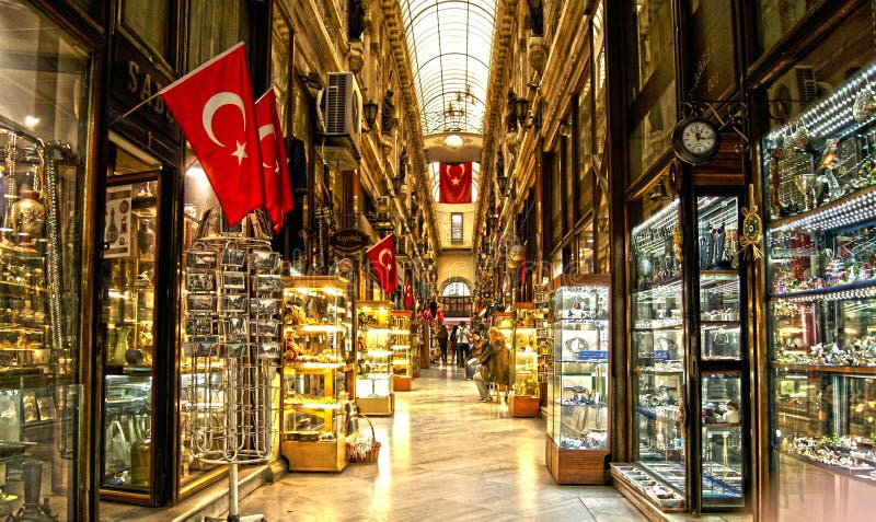 Stores with turkish flags editorial image. Image of people - 37399095