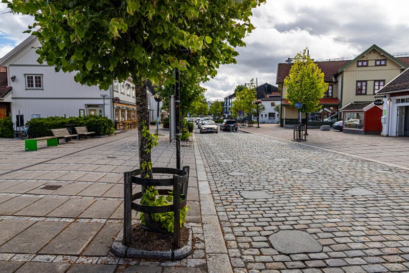 Storgata in Jessheim Norway Editorial Photo - Image of outdoor, tourism ...