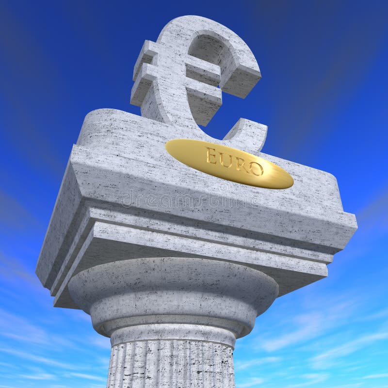 Storic Euro stock illustration. Illustration of pedestal - 28685975