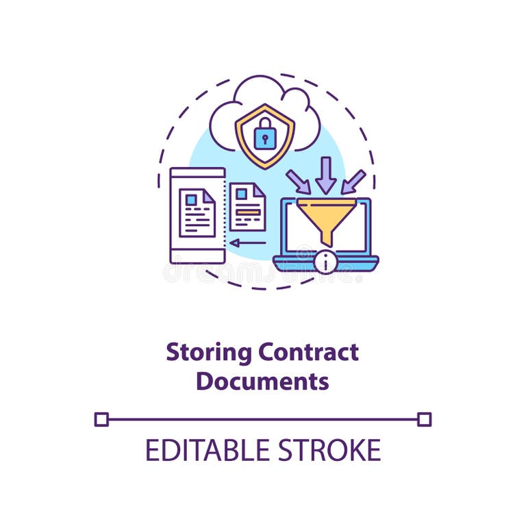 Documents Digitalization Stock Illustrations – 42 Documents ...