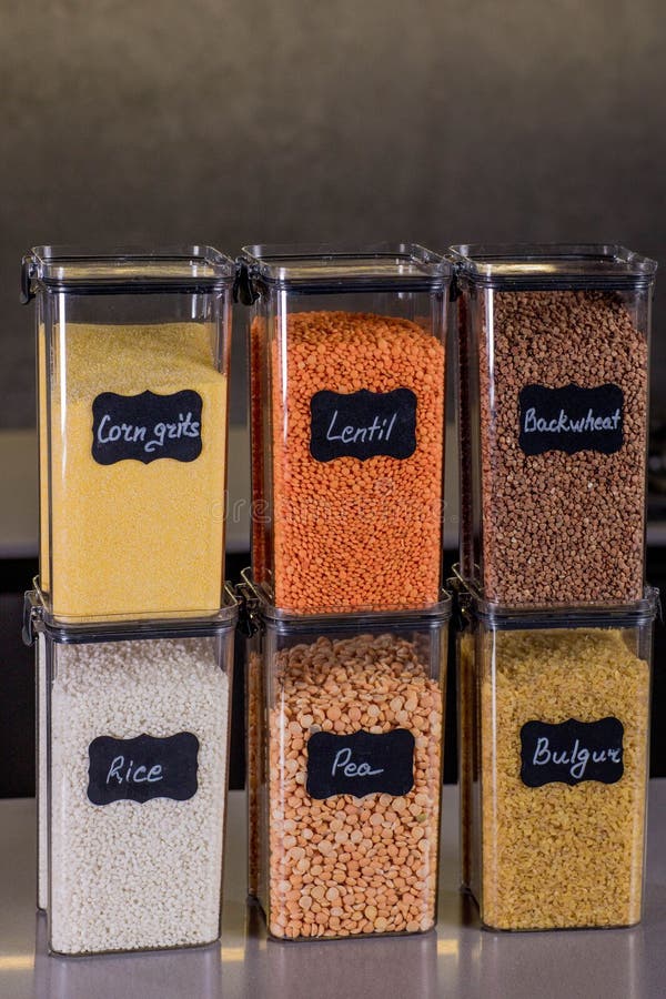 Storing Groceries in Polypropylene Boxes According To the Konmari ...