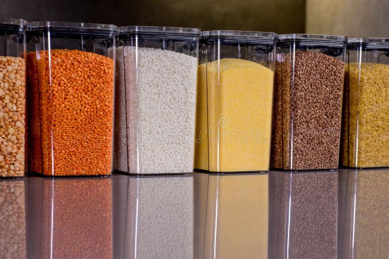 Storing Groceries in Polypropylene Boxes According To the Konmari ...