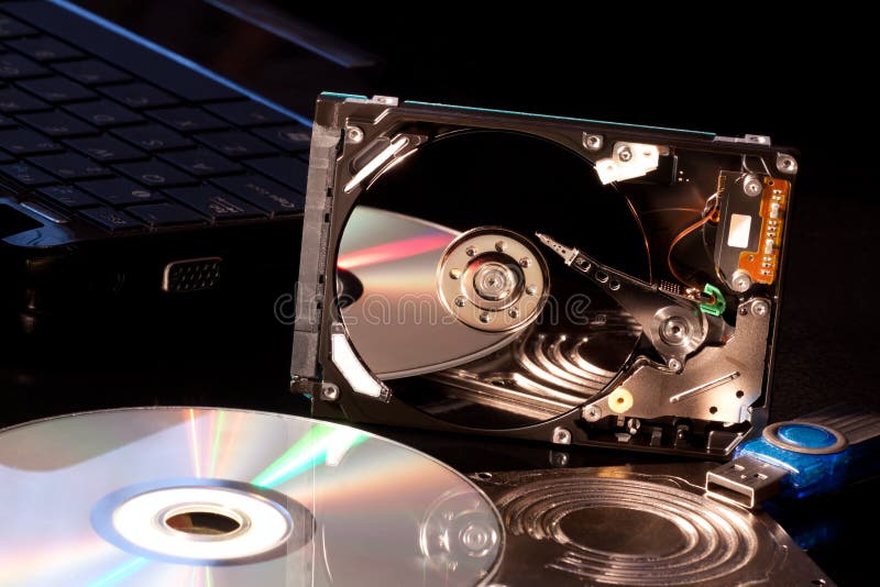 Storing Information on a Computer Stock Image - Image of memory ...