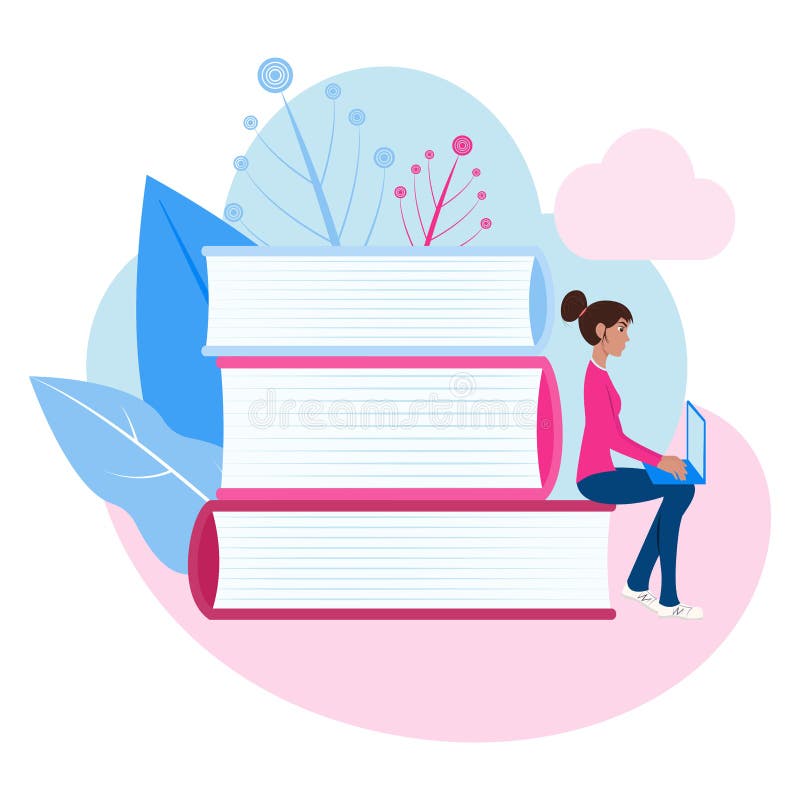 Storing Knowledge in the Cloud Stock Vector - Illustration of ...