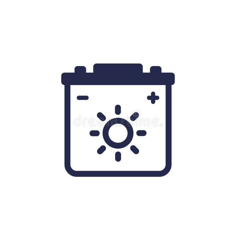 Solar Energy Production Level Icon with a Graph Stock Vector ...