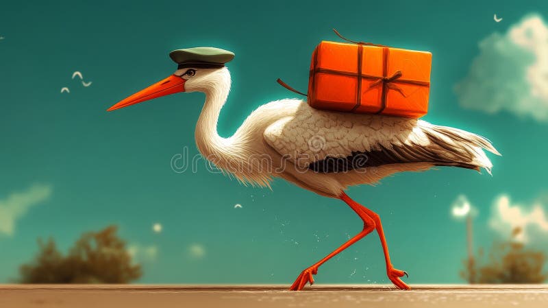 Stork Delivery Service Stock Photos - Free & Royalty-Free Stock Photos ...