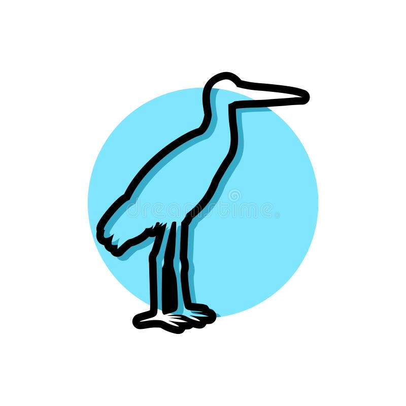 Long Neck Crane Stock Illustrations – 1,402 Long Neck Crane Stock ...