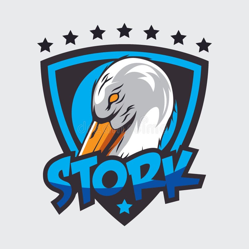 Stork Logo Vector stock vector. Illustration of modern - 92095410