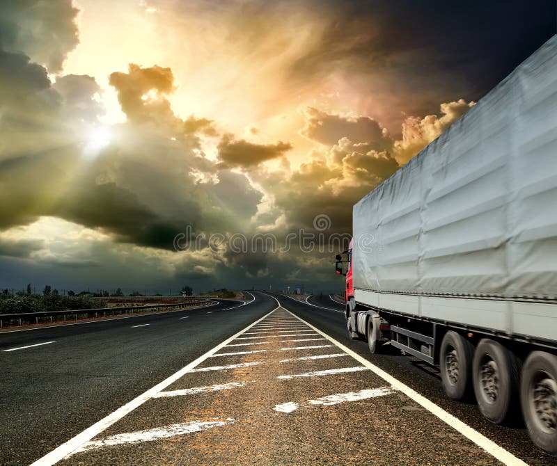 Container truck stock image. Image of container, business - 3920801