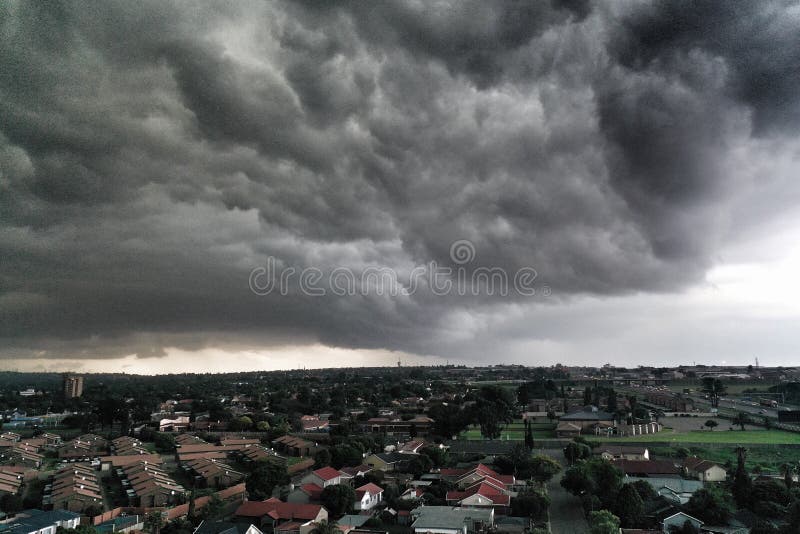 Storm stock photo. Image of approaching, side, gauteng - 203786342