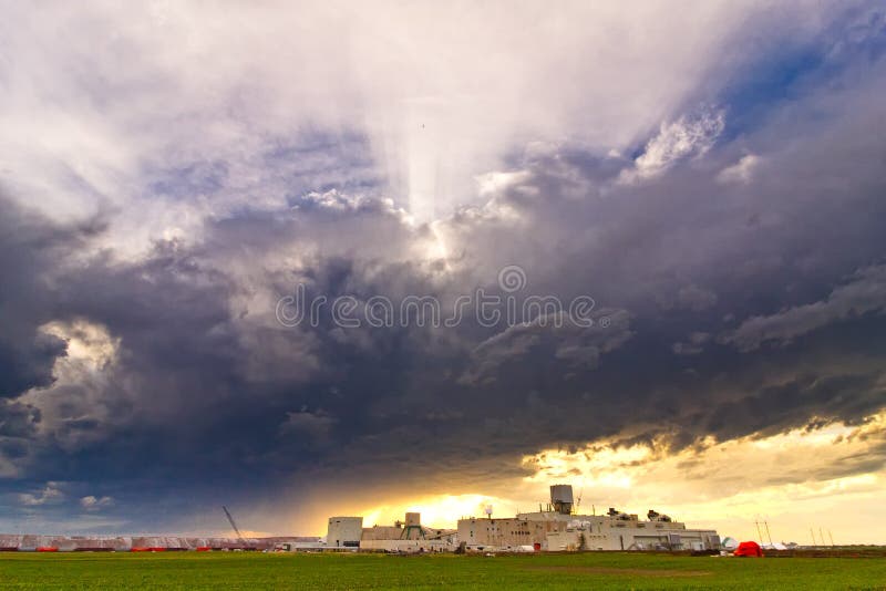 Storm approaching a Mine stock photo. Image of storm - 17082488
