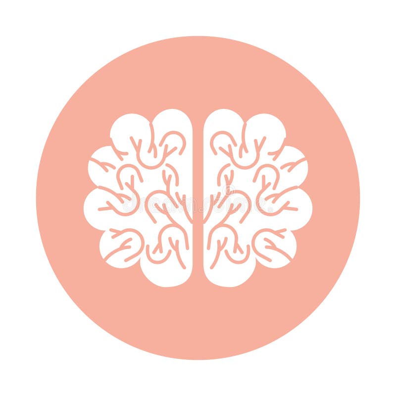 Storm brain isolated icon stock vector. Illustration of genius - 95183649