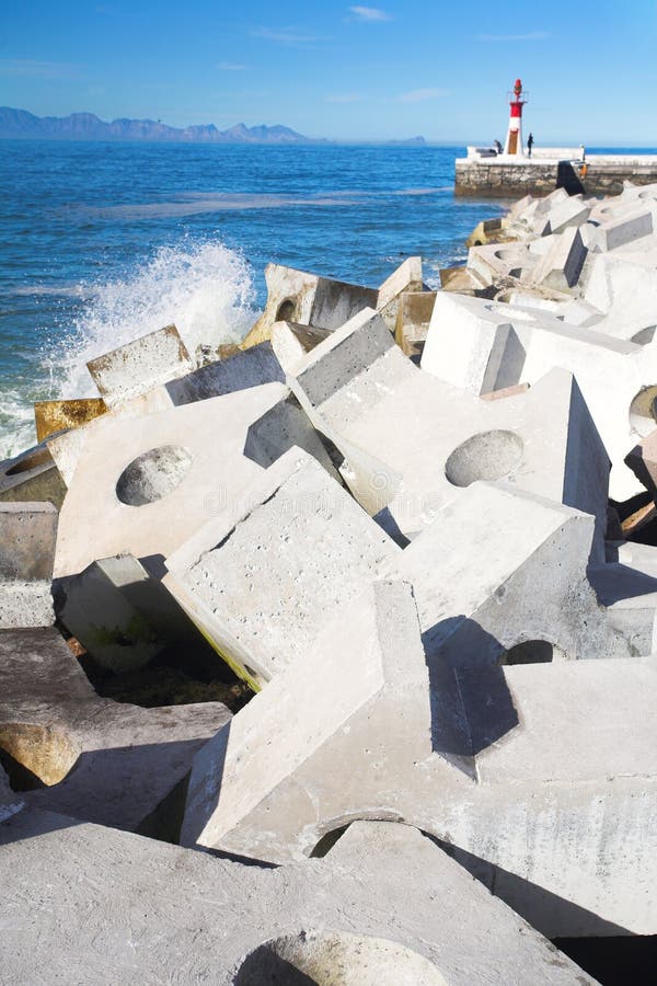 Storm break harbour wall stock photo. Image of harbor - 3017536