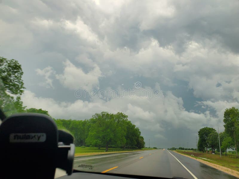 Storm Chasing an Severe Storm. Stock Image - Image of wind, lane: 251834867