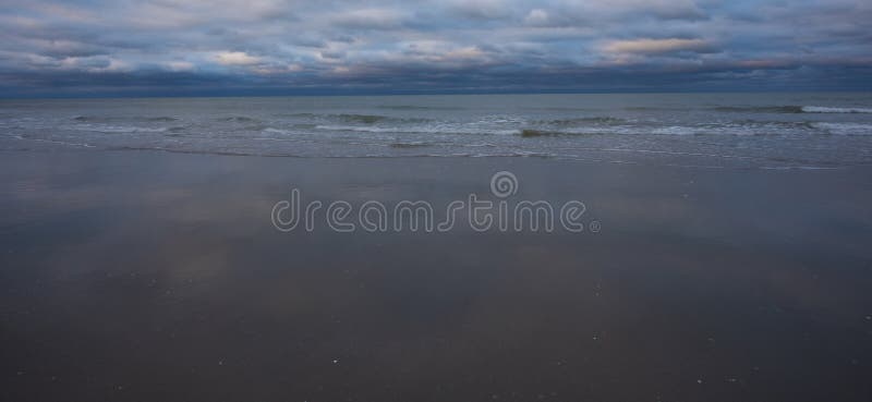 Storm Clearing at Myrtle Beach at Dawn Stock Photo - Image of nature ...