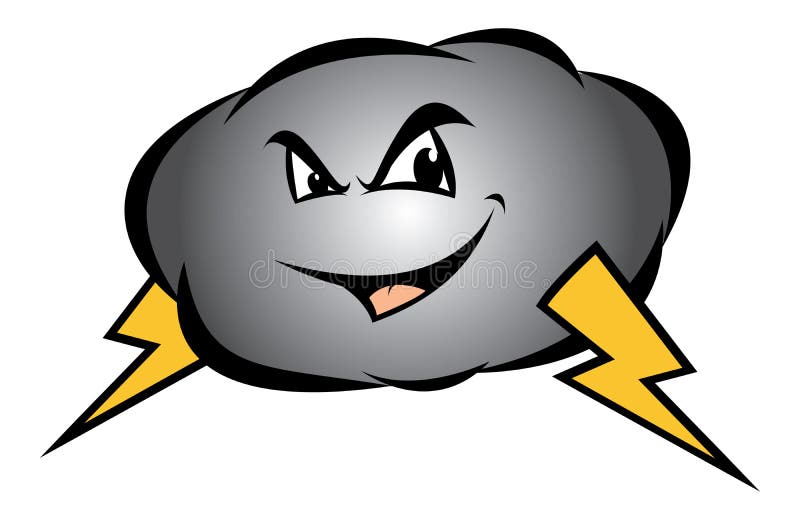 Storm cloud,supercell stock vector. Illustration of coming - 3660344