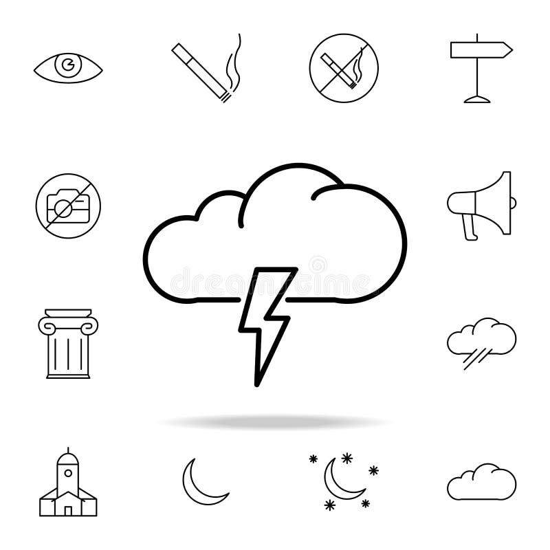 Storm Cloud Icon. Element of Simple Icon for Websites, Web Design ...