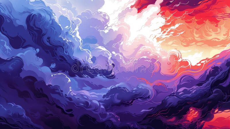 A Storm Cloud Morphs into Bizarre Shapes, Drifting Ominously Stock ...