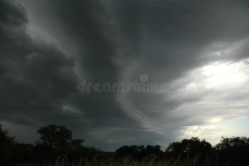 A storm cloud at night stock image. Image of beautiful - 254401943