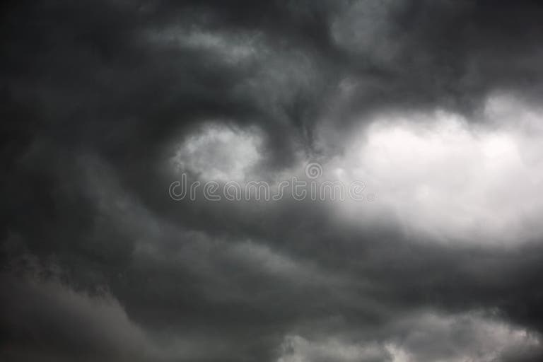 Storm Cloud Rotation, the Beginning of a Tornado Stock Image - Image of ...