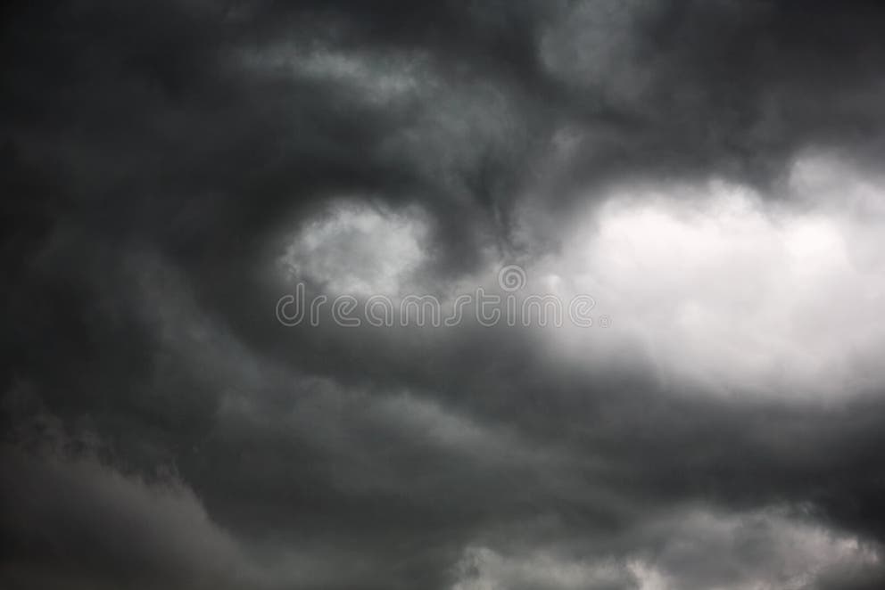 Storm Cloud Rotation, the Beginning of a Tornado Stock Image - Image of ...