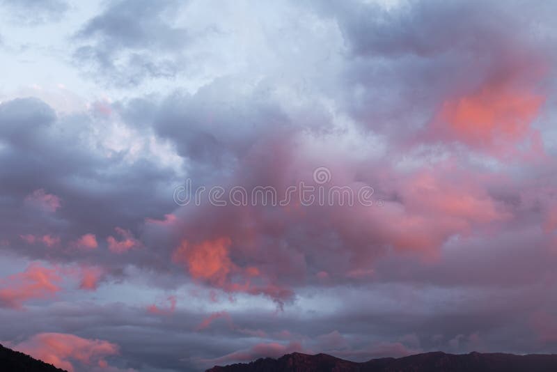 Storm Clouds with Amazing Colour Stock Image - Image of evening ...