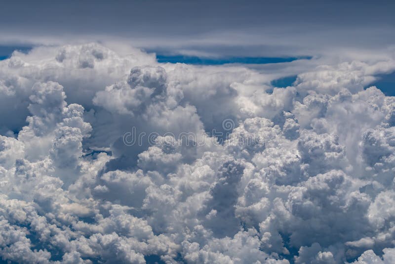 Aerial View of Storm Clounds Stock Image - Image of white, clouds ...