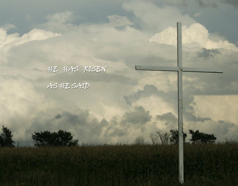 Storm Clouds and Cross with Text Stock Photo - Image of jesus, daytime ...
