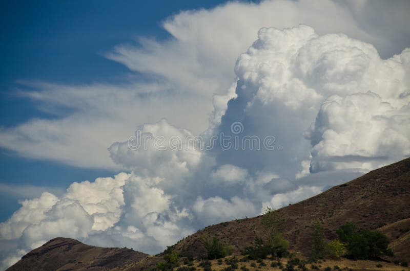 Storm Clouds Descending on Hells Canyon Stock Photo - Image of oregon ...