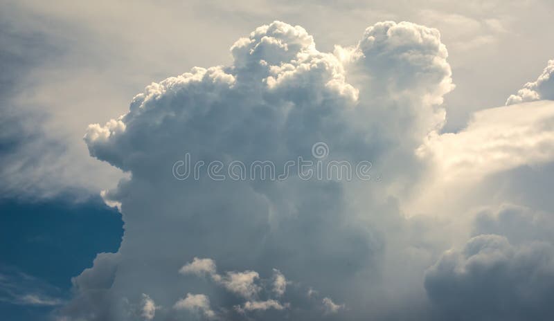 Storm Clouds Forming Billowing Summer Sky Stock Photo - Image of ...