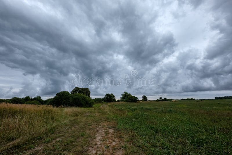 Storm Clouds Forming Over the Countryside Stock Photo - Image of ...