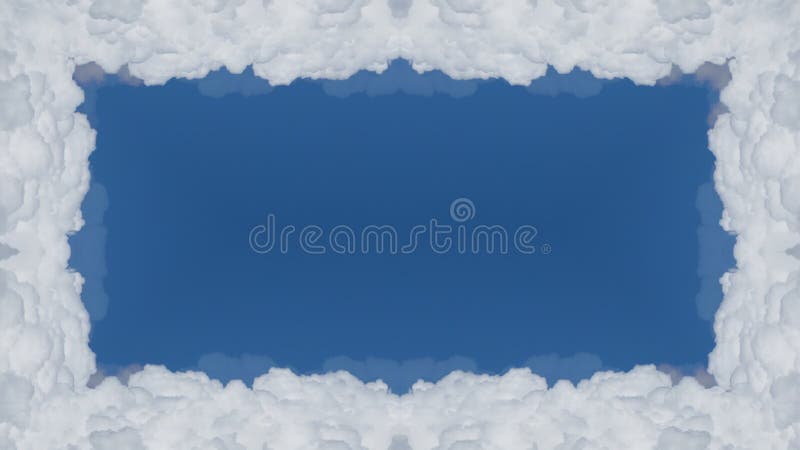 Storm Clouds Frame Border Background Loop Stock Video - Video of ...