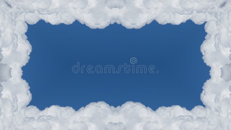 Storm Clouds Frame Border Background Stock Video - Video of border ...