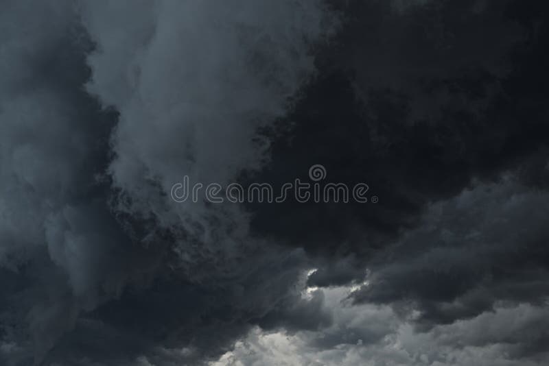 Storm Clouds Landscape. Dark Summer Stock Photo - Image of beautiful ...