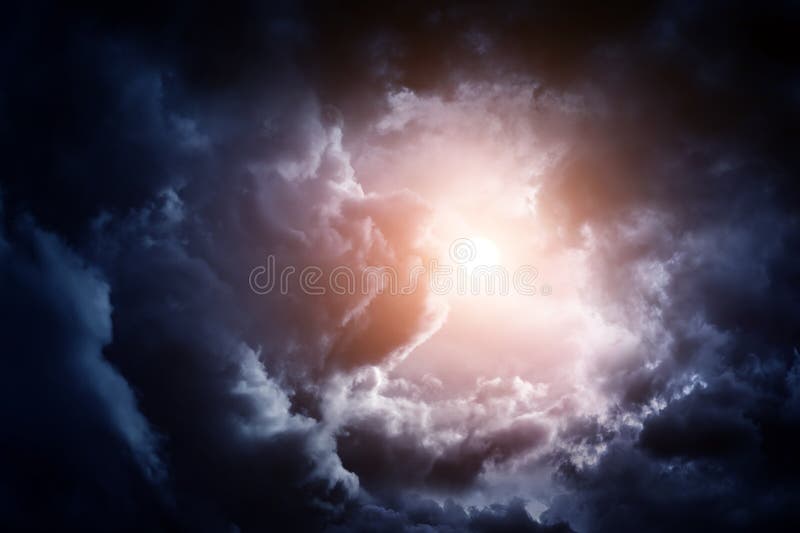 Light in the clouds stock image. Image of natural, heaven - 17125191