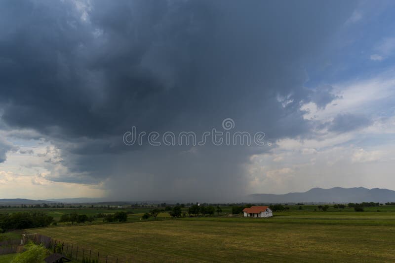 Storm clouds at the spring stock photo. Image of romania - 183165986