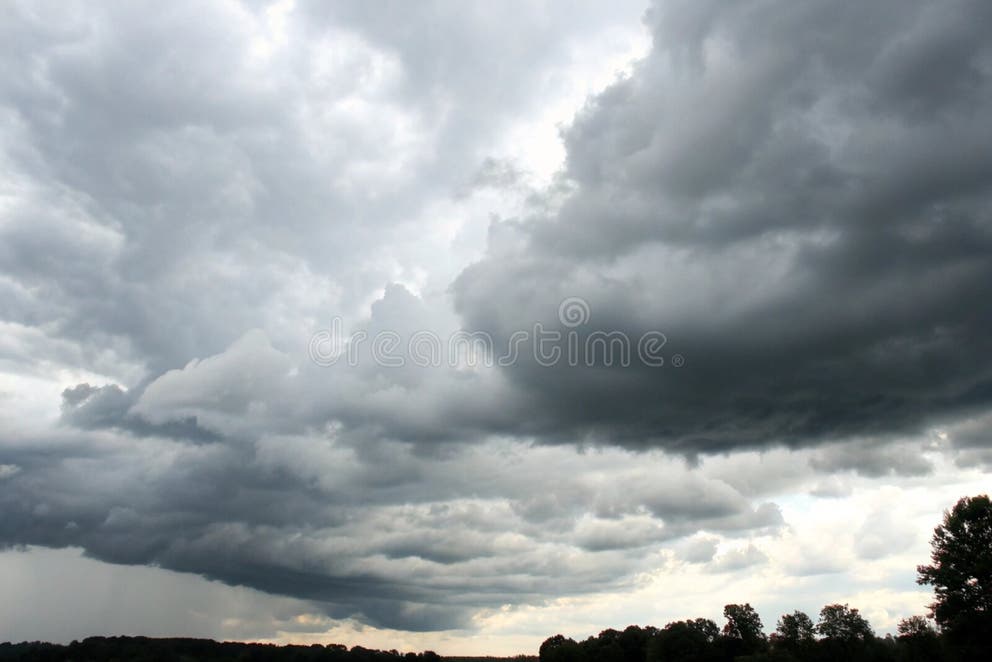 Storm Clouds: Multiple Layers in Shades of Grey Stock Illustration ...
