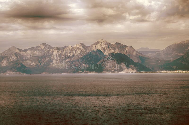 Storm Clouds Over the Harbor Stock Photo - Image of nature, moody ...