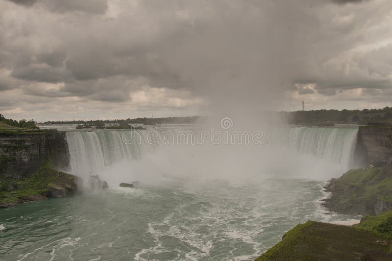 Storm Clouds Over Niagara Falls Editorial Photography - Image of united ...
